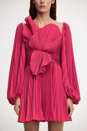Acler Pleated Mini Dress