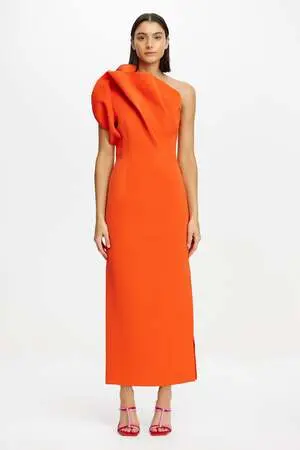 Acler Hawkley Midi Dress - Rosso