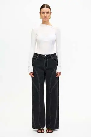 Acler Lowerlee Jean - Black