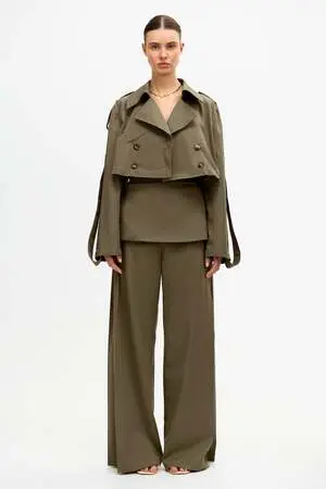 Acler Conford Trench Dress - Pecan