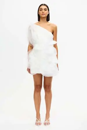 Acler Cotwall Mini Dress - Ivory
