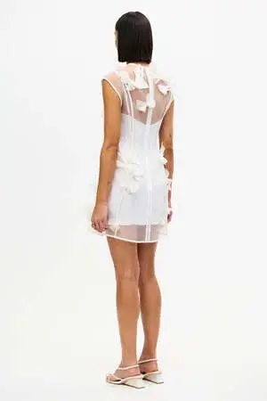 Acler Croanford Mini Dress With 3d Appliqués