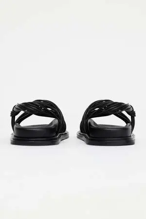 Acler Iverly Knot Sandal - Black