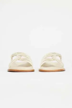 Acler Iverly Knot Sandal - Vanilla