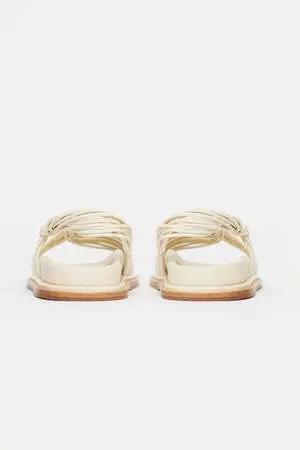 Acler Iverly Knot Sandal - Vanilla