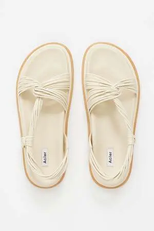 Acler Iverly Knot Sandal - Vanilla