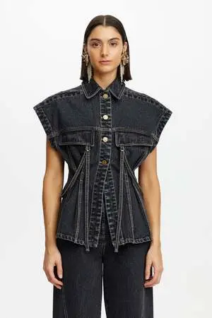 Acler Poulton Top - Black