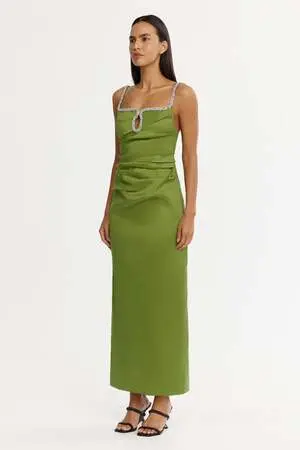 Acler Astonhall Maxi Dress - Basil Green