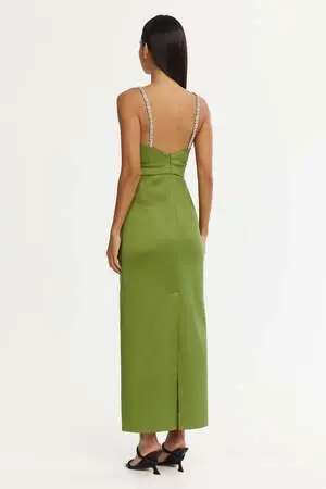 Acler Astonhall Maxi Dress - Basil Green