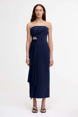 Acler Whitnell Midi Dress - Navy