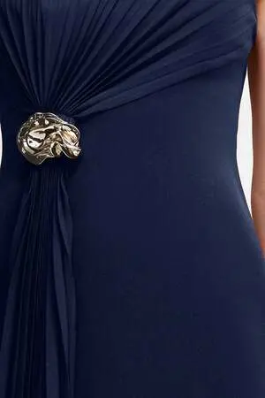 Acler Whitnell Midi Dress - Navy