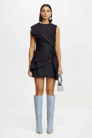 Acler Kenley Mini Dress - Black