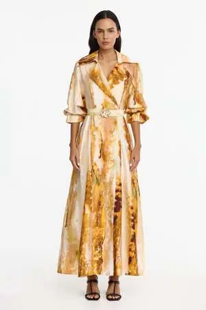 Acler Evehill Maxi Dress - Opal Abstract