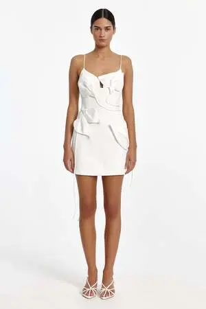 Acler Hillsome Mini Dress - Ivory