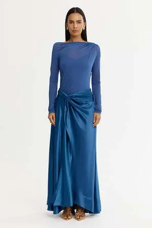 Acler Hertfordshire Maxi Dress - Deep Sapphire
