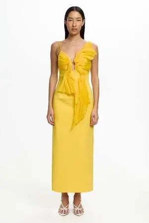 Acler Ellicombe Midi Dress - Daffodil