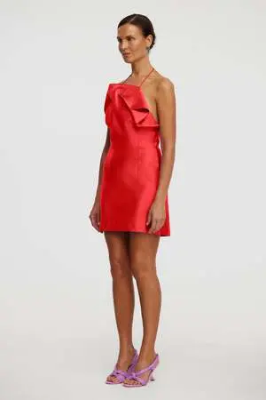 Acler Abdie Mini Dress - Chilli
