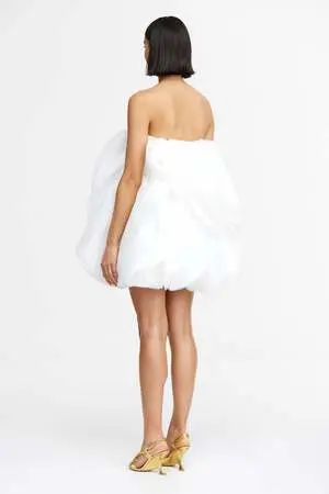 Acler Sculptural Organza Petal Mini Dress