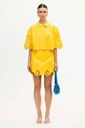Acler Blairhall Mini Skirt - Daffodil