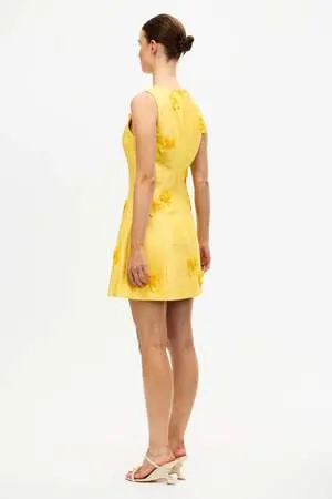 Acler Blairhall Mini Dress With Beaded Appliqués