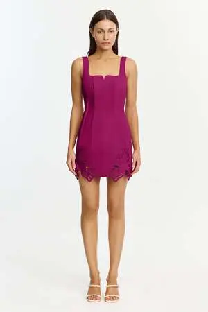 Acler Leven Mini Dress - Iris