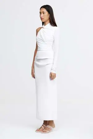 Acler Normanhill Midi Pencil Skirt - Ivory