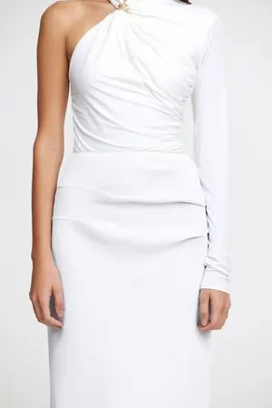 Acler Normanhill Midi Pencil Skirt - Ivory