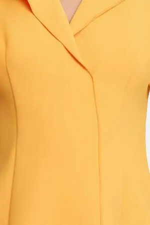 Acler Normanhill Mini Dress - Neon Mango