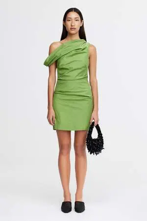 Acler ACLER Bepton Mini Dress Leaf Green