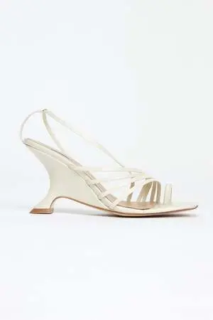 Acler Dylso Wedge Sandal - Vanilla