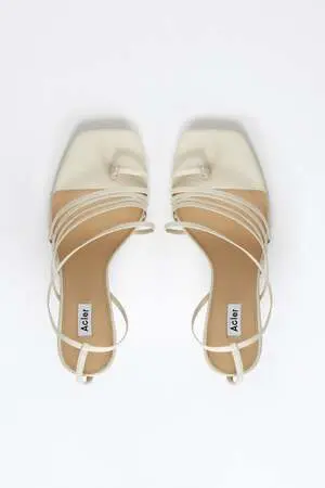 Acler Dylso Wedge Sandals - Vanilla