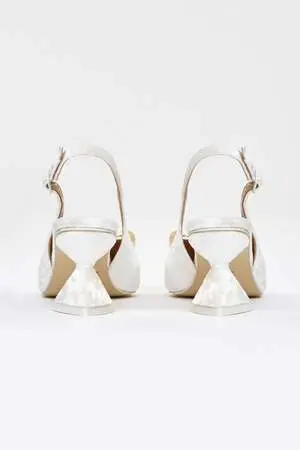 Acler Vondershire Slingback Heel With Floral Embellishment