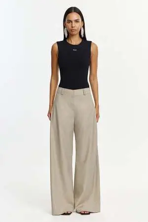Acler Jared Pant Wide Leg Tailored Trousers - Marle