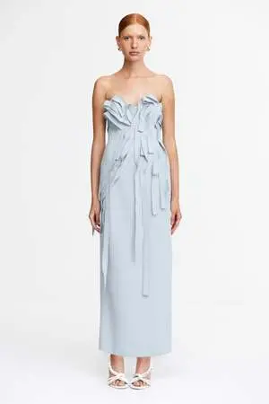 Acler Grovehill Strapless Midi Dress - Blizzard
