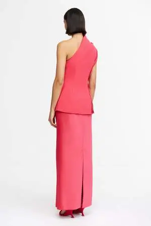 Acler Balderstone Skirt - Pomegranate