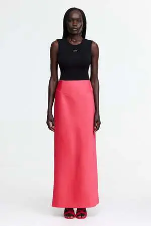 Acler Balderstone Skirt - Pomegranate