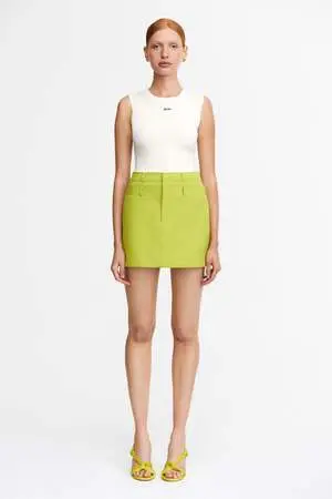 Acler Rodborough Mini Skirt - Avocado