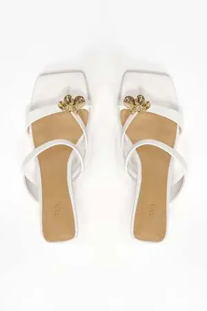 Acler Martin Heel Sandals - Ivory