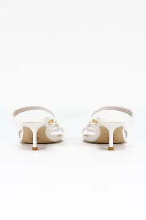 Acler Martin Heel Sandals - Ivory