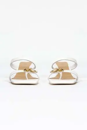 Acler Martin Heel Sandals - Ivory