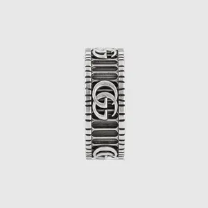 Gucci Double G Sterling Silver Ring