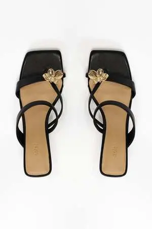 Acler Martin Heel Sandals - Black
