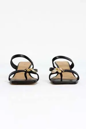 Acler Martin Heel Sandals - Black