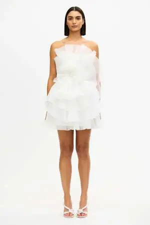 Acler Wrenbury Mini Dress - Ivory