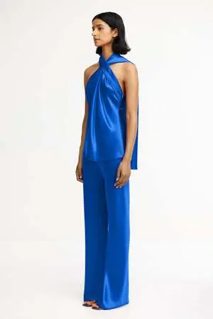 Acler Halter Neck Draped Top