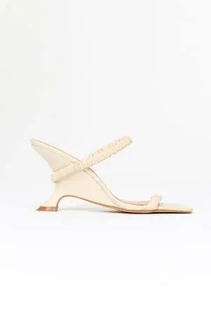 Acler Hanwright Wedge Sandals - Vanilla