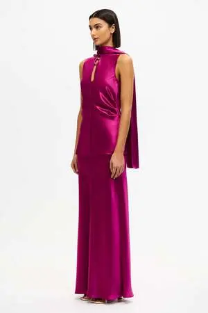 Acler Shortgreen Maxi Skirt - Iris