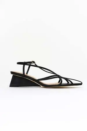 Acler Rubert Heel Sandals - Black