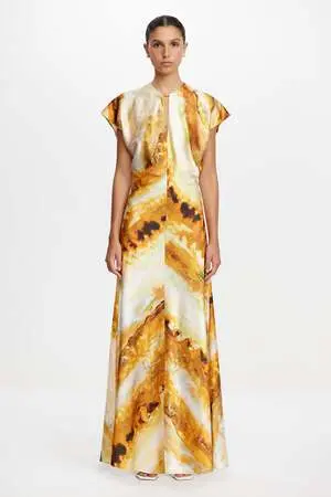 Acler Yarrow Maxi Dress - Opal Abstract
