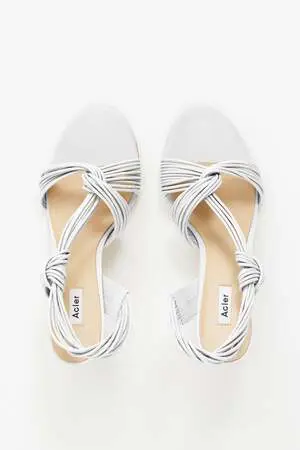 Acler Iverly Knot Wedge Sandals